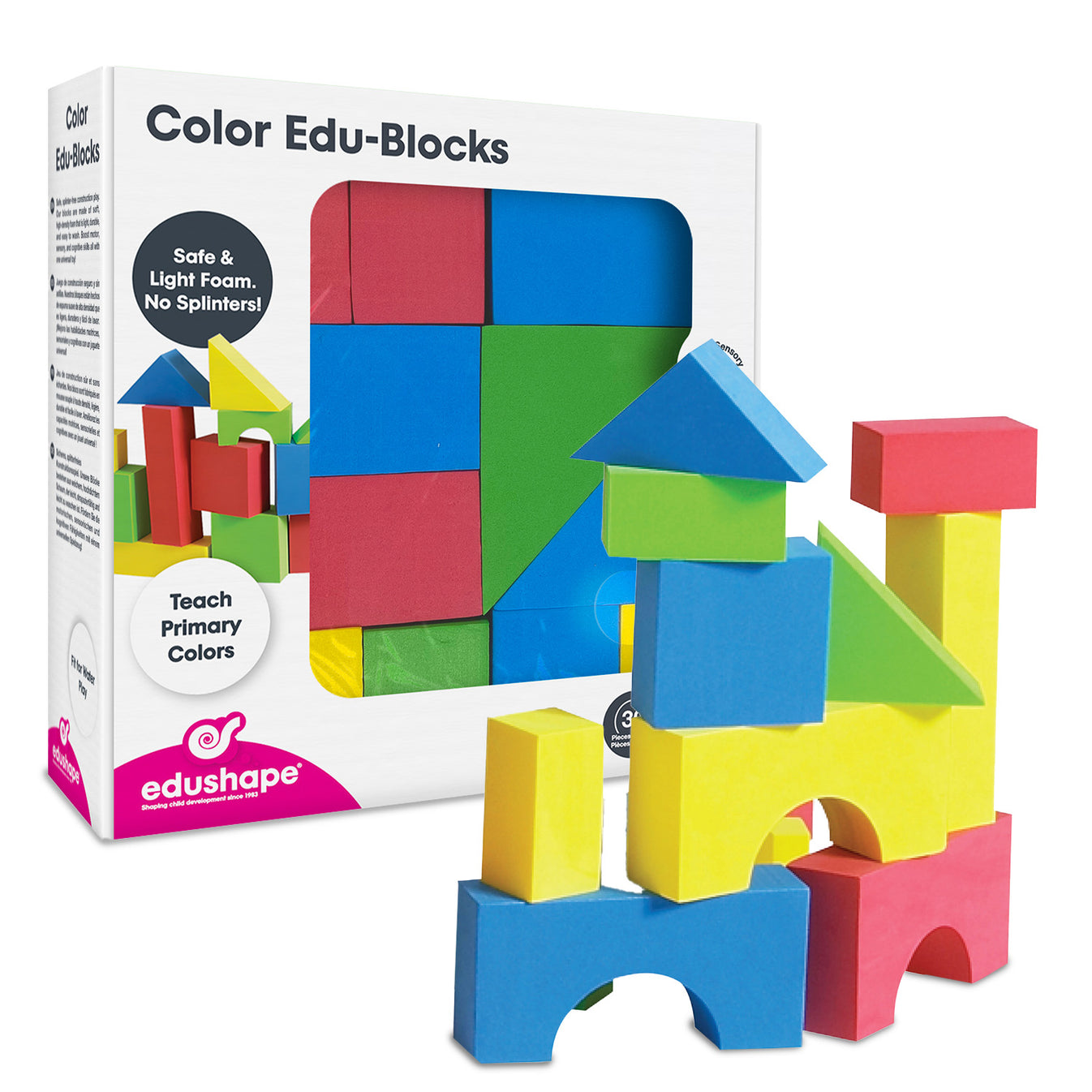 Color Edu-Blocks, 1 3/8'' – Edushape