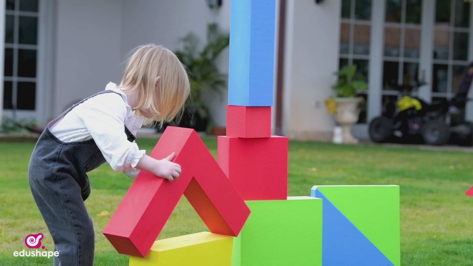 Color Edu-Blocks, Giant, 4 1/3'' (16 pc) – Edushape