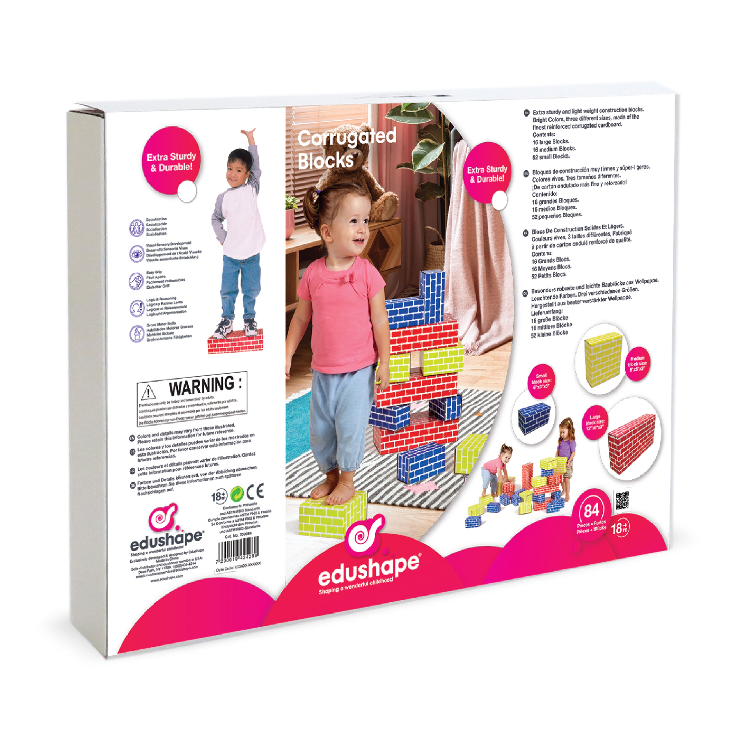 Corrugated Edu-Blocks (84 pc) – Edushape